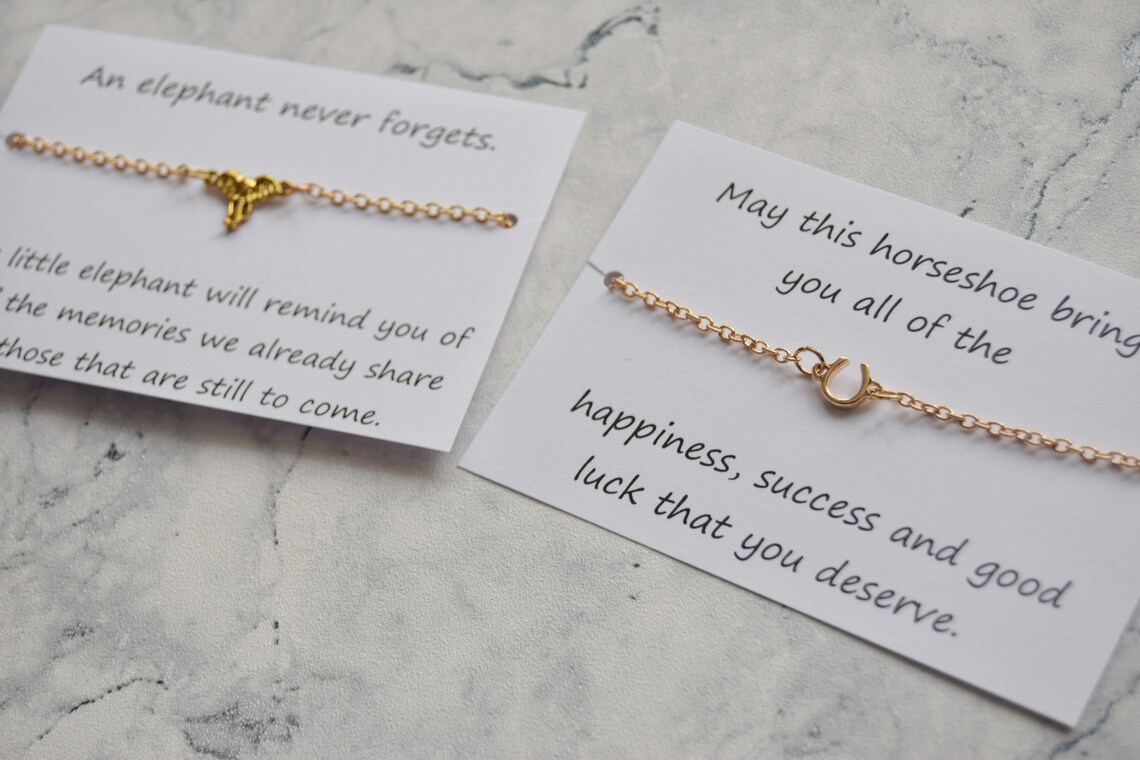 Personalised Friendship Bracelet Thank You Bracelet Choice - Etsy UK