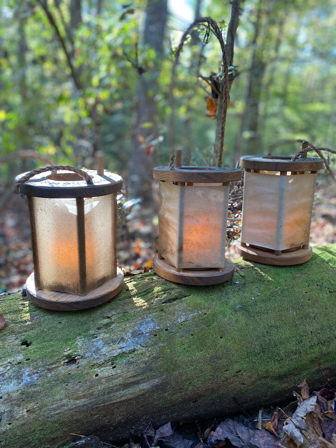 Viking Inspired Goat Rawhide Lantern - Etsy