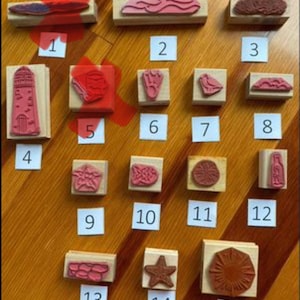 Beach/ocean Themed Rubber Stamp Set 1 and 5 SOLD - Etsy