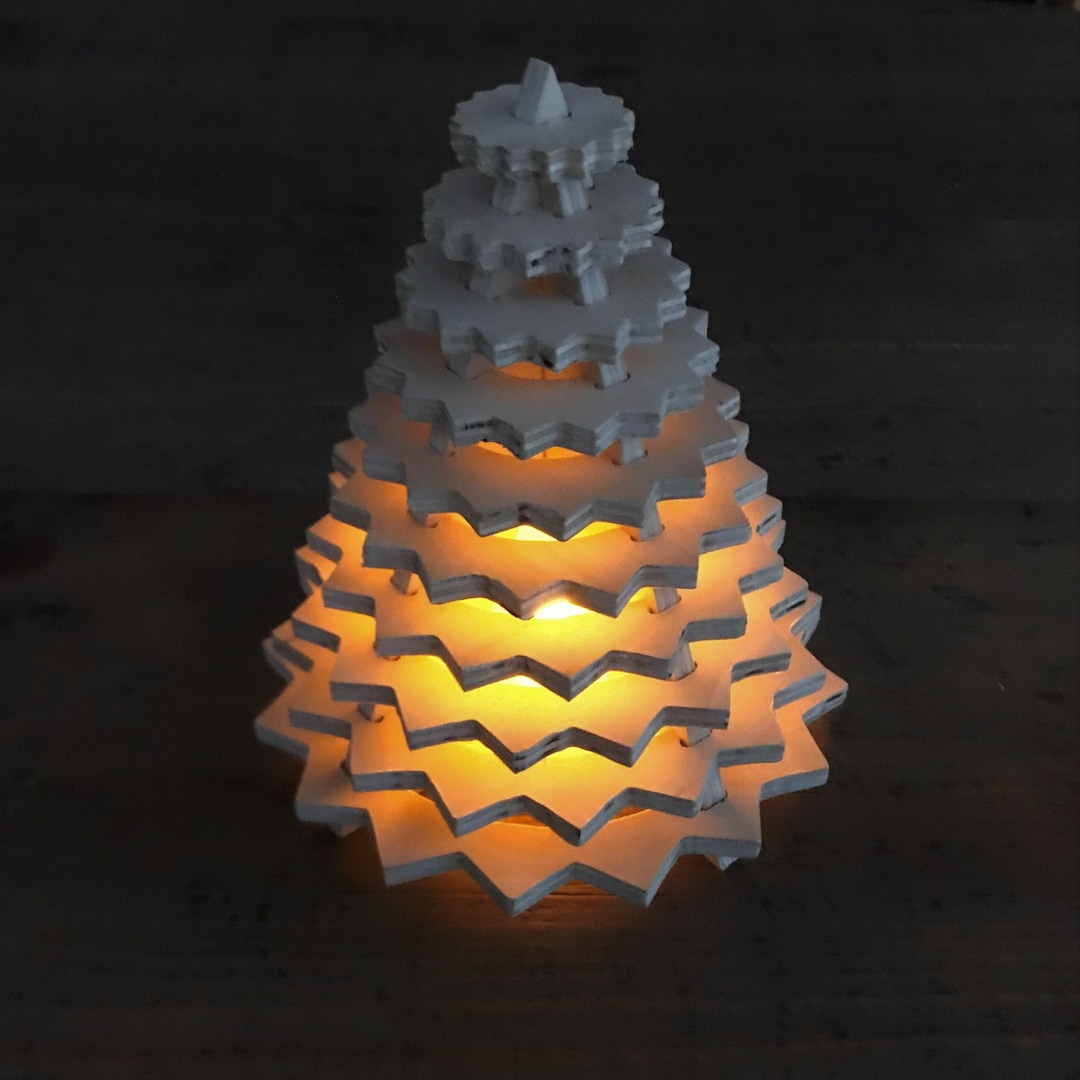 Ten-tier Christmas Tree in Birch Plywood - Etsy