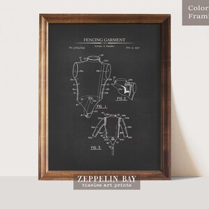 Fencing Patent Prints | Set of 3 | Fencing Wall Art | Vintage Fencing ...