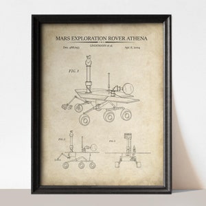 Space Exploration Patent Prints, Set of 4 - Space Shuttle, Space Suit ...