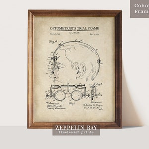 Gift for Ophthalmologist or Optometrist Vintage Optometry Patents ...