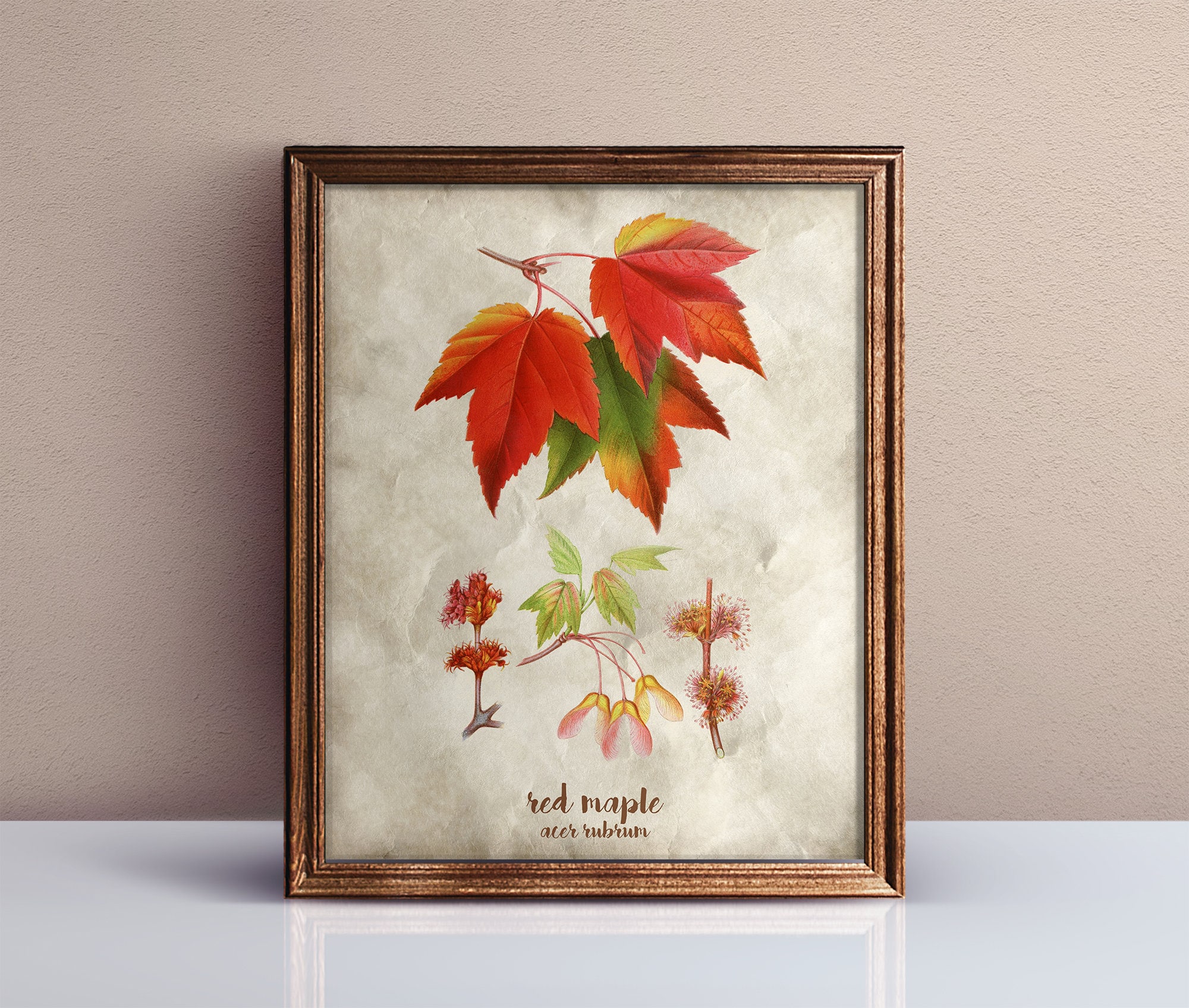 Fall Leaves Print Set Autumn Wall Decor Fall Wall Art - Etsy