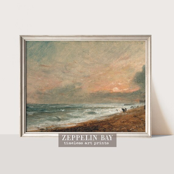 Vintage Coastal Print Ocean Painting Reproduction Print - Etsy