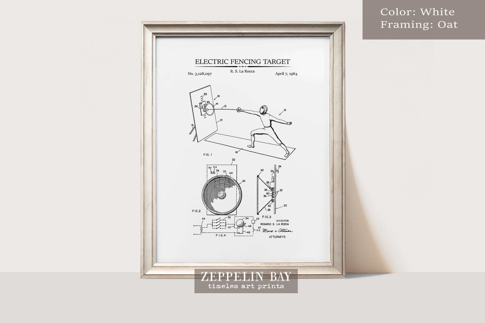 Fencing Patent Prints Set of 3 Fencing Wall Art Vintage | Etsy