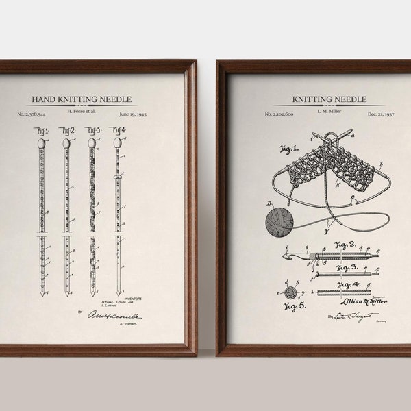 Knitting Poster - Etsy