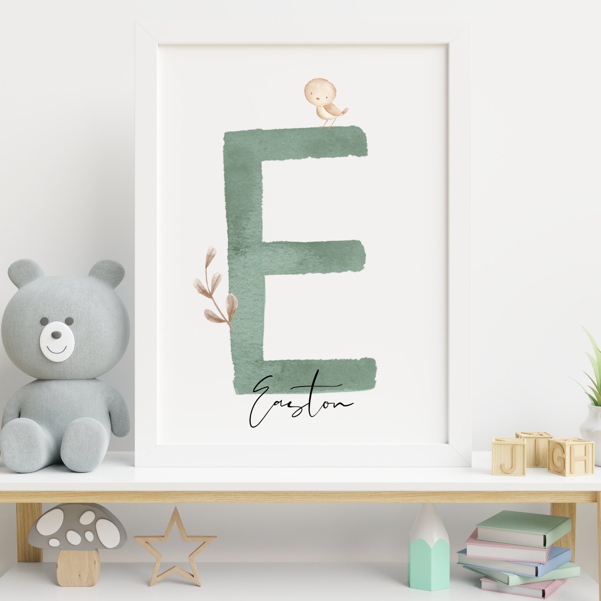 Custom Initial Print, Name Printable, Personalized Name Print ...