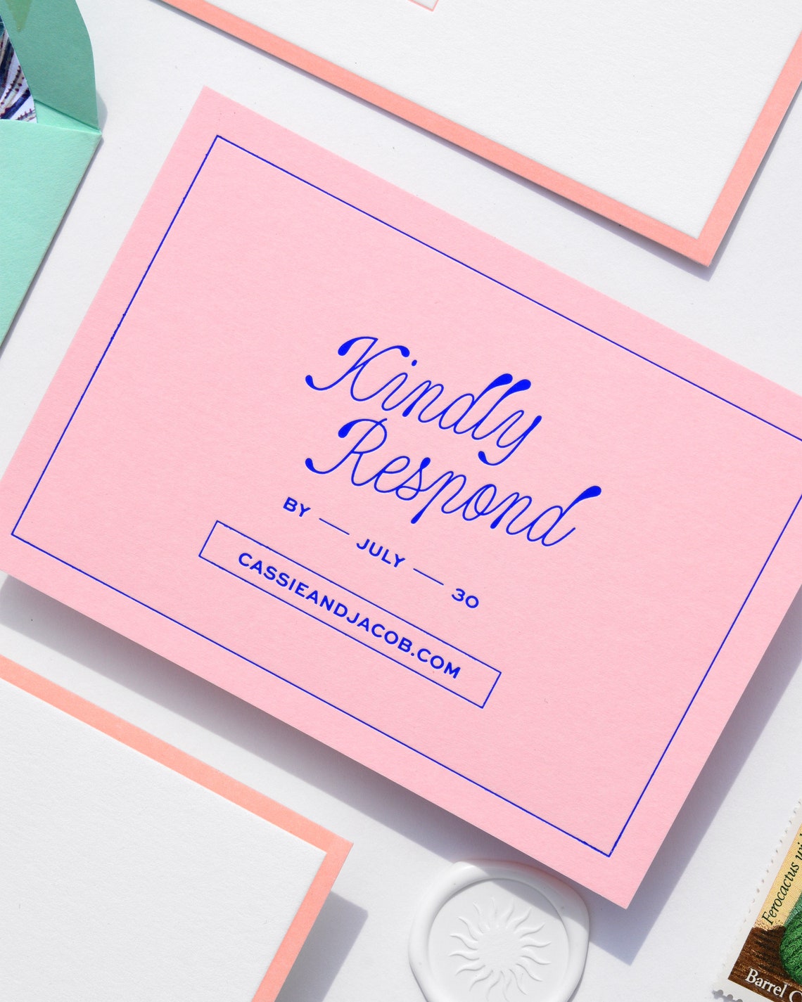 The Resort Wedding Invitation Letterpress Gold Foil - Etsy