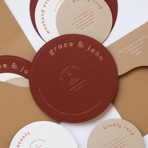 Custom Wedding Invitations, Invitations & Printing Services, Scalloped ...