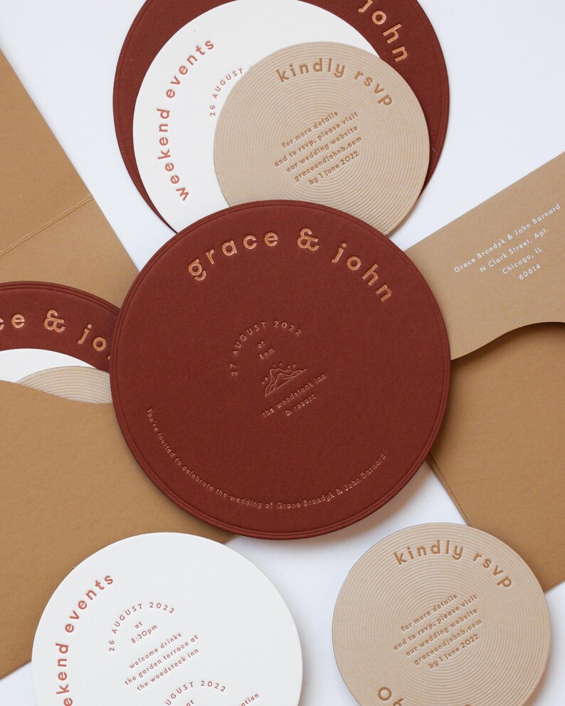 Custom Wedding Invitations, Invitations & Printing Services, Scalloped ...