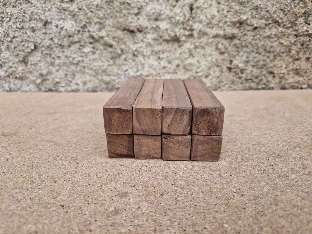 Set of 8 walnut blocks for turning and diy works - Etsy Portugal