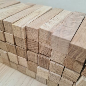 Set of 15 Small French Oak Blocks for Diy Works - Etsy