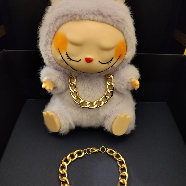 Gold Labubu Pendant - Etsy