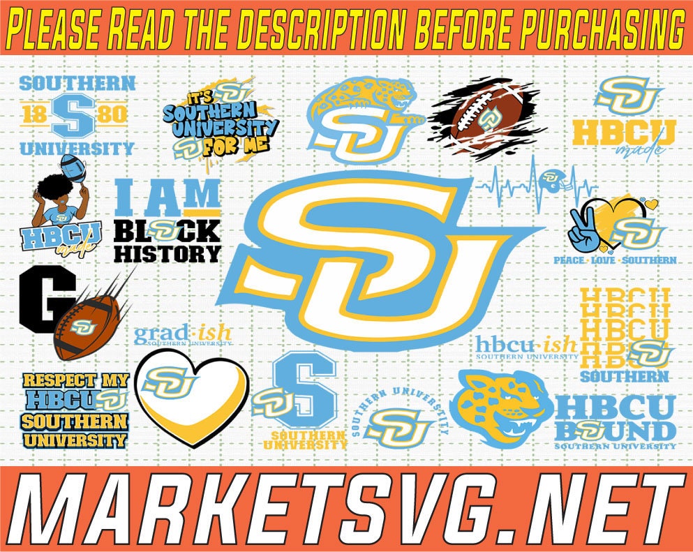 Southern University Svg HBCU Svg Collections HBCU Svg - Etsy