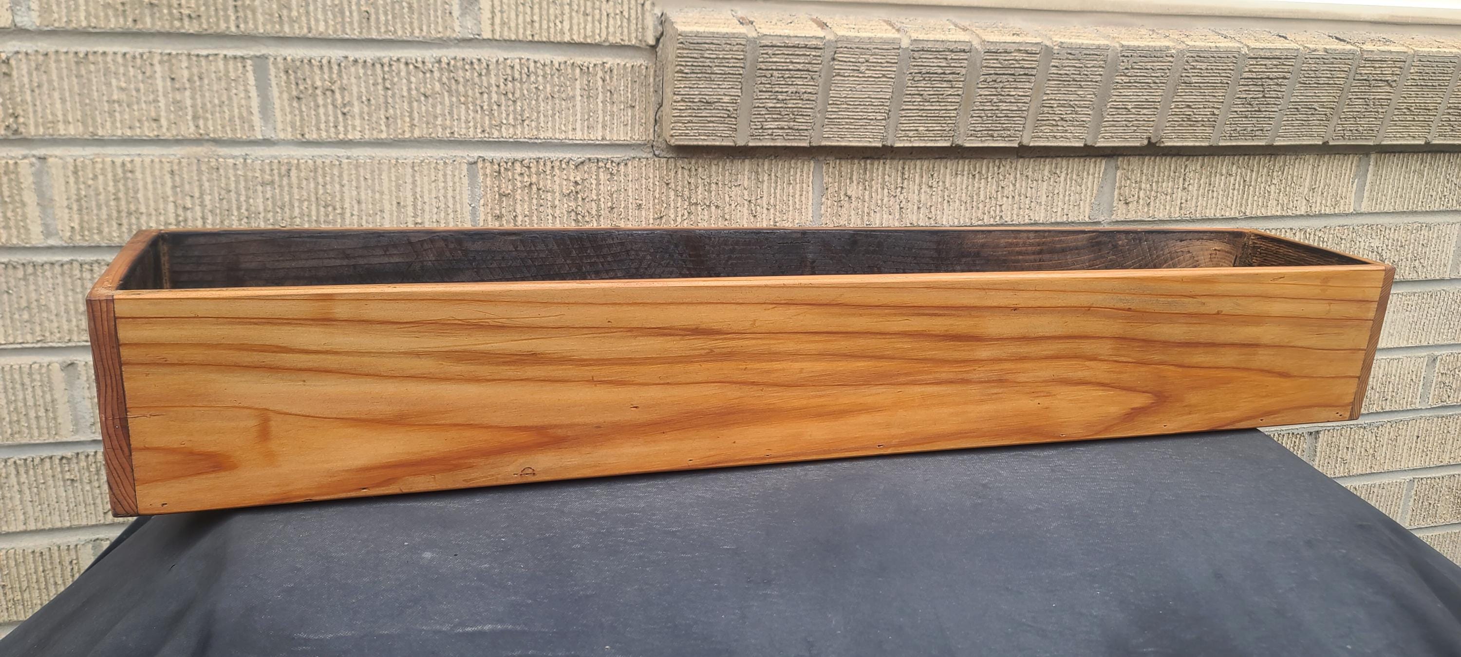 Handmade Cedar Planter Box: Charred Wood Finish, USA Made - Etsy