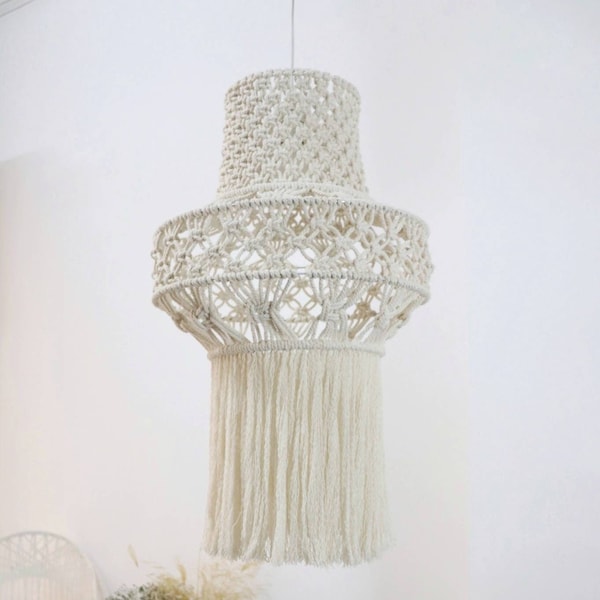 Macrame Lamp - Etsy