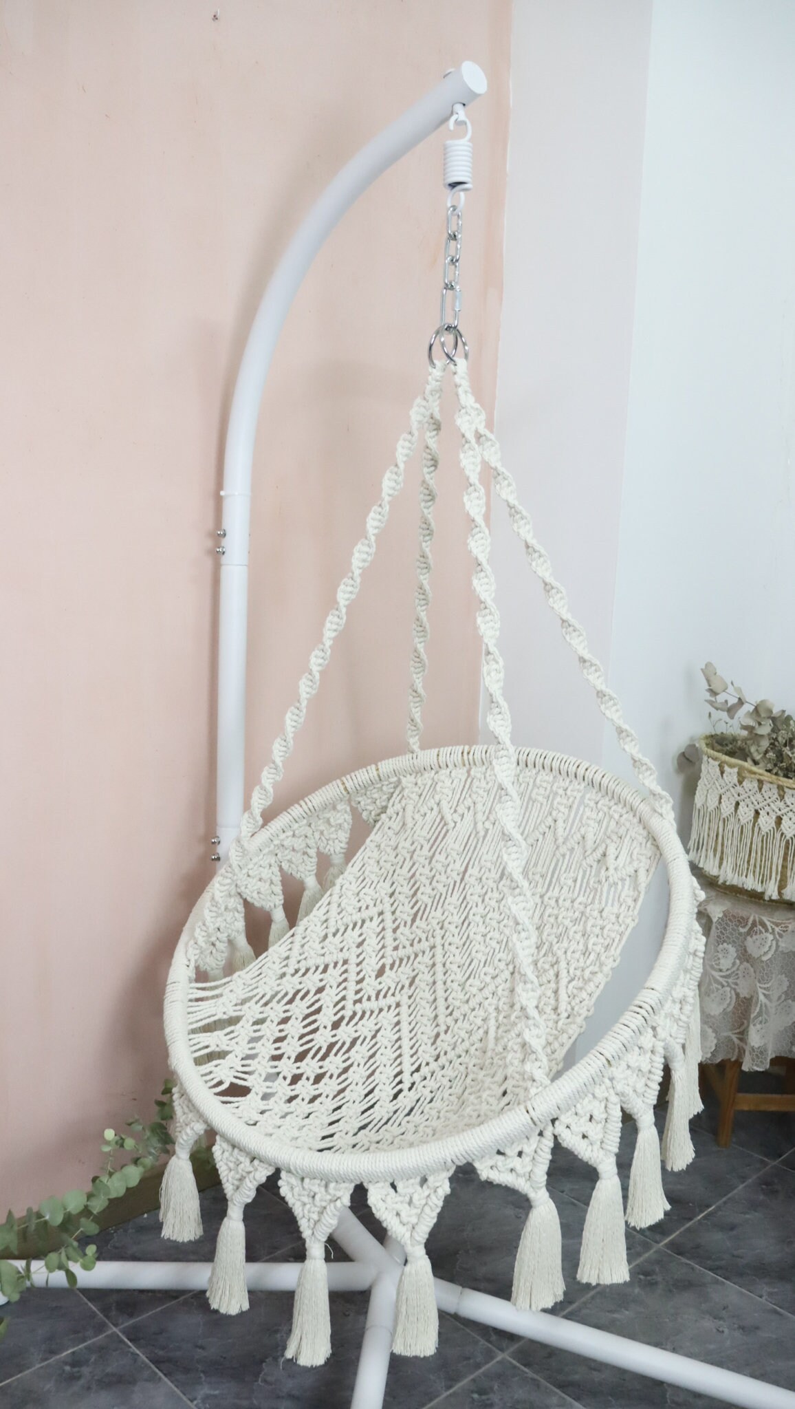 TUTORIAL silla colgante de macrame/ en español silla colgante de ...