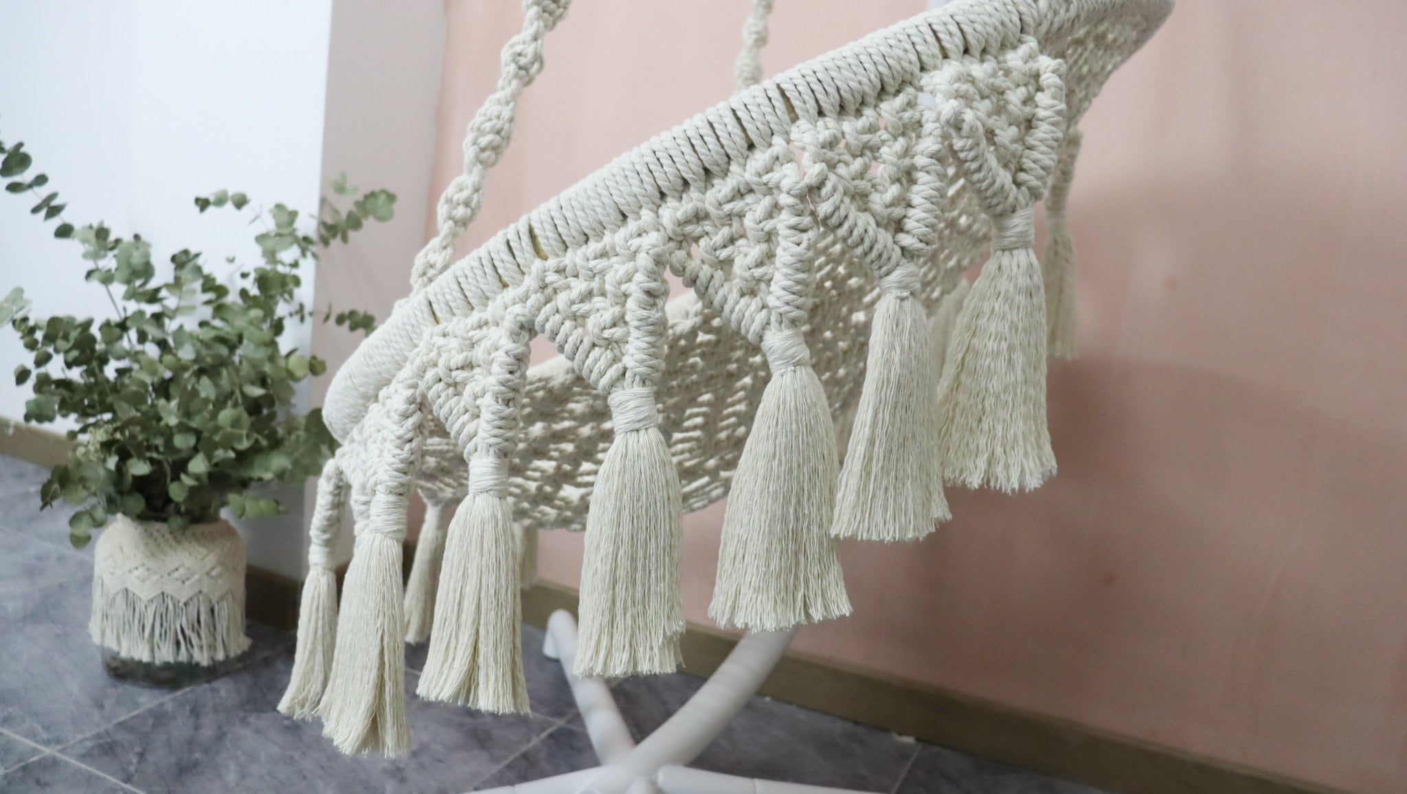 TUTORIAL silla colgante de macrame/ en español silla colgante de ...