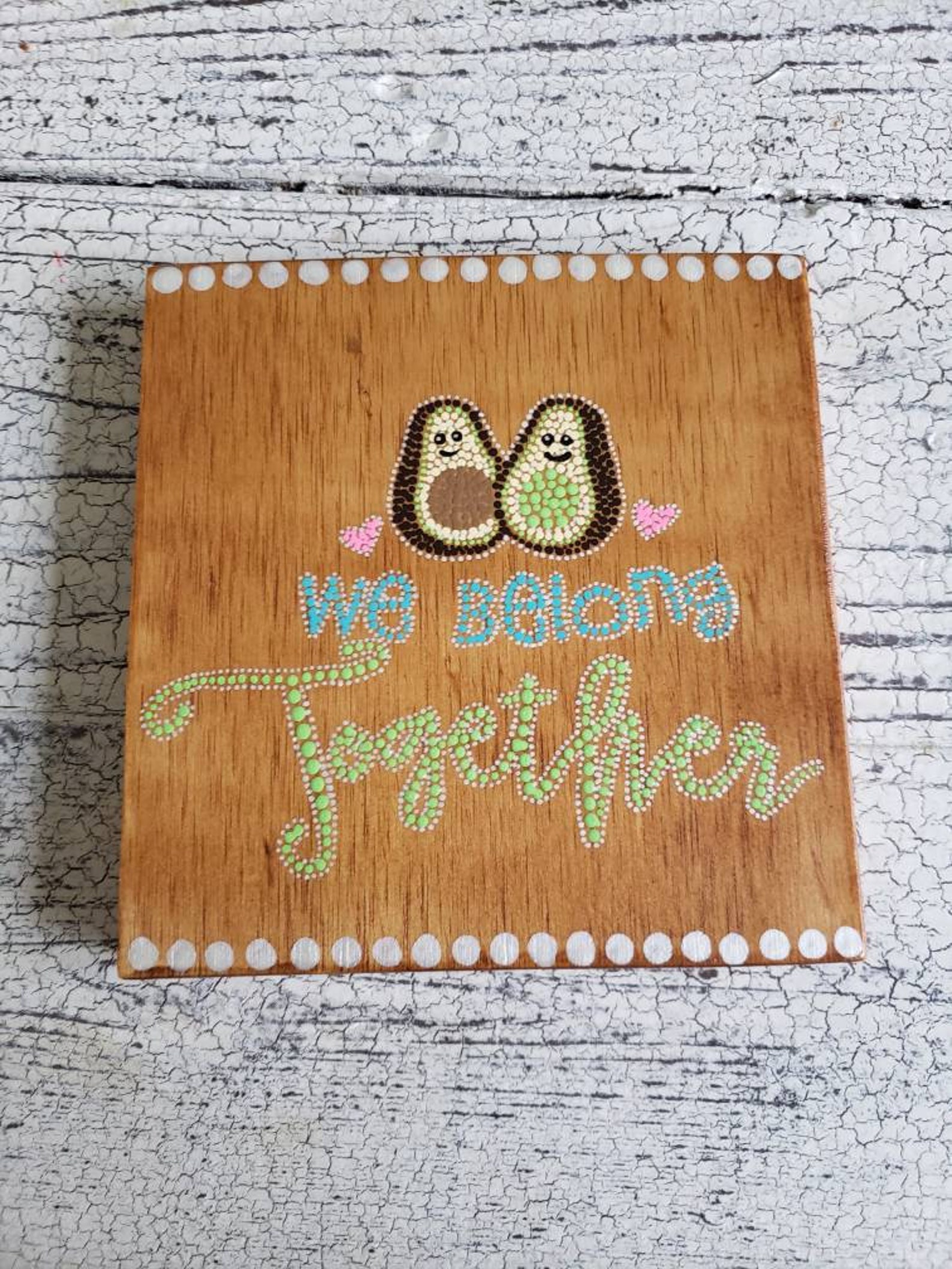 We Belong Together Avocado Sign // Wooden Hanging Sign // Avocado Lover ...