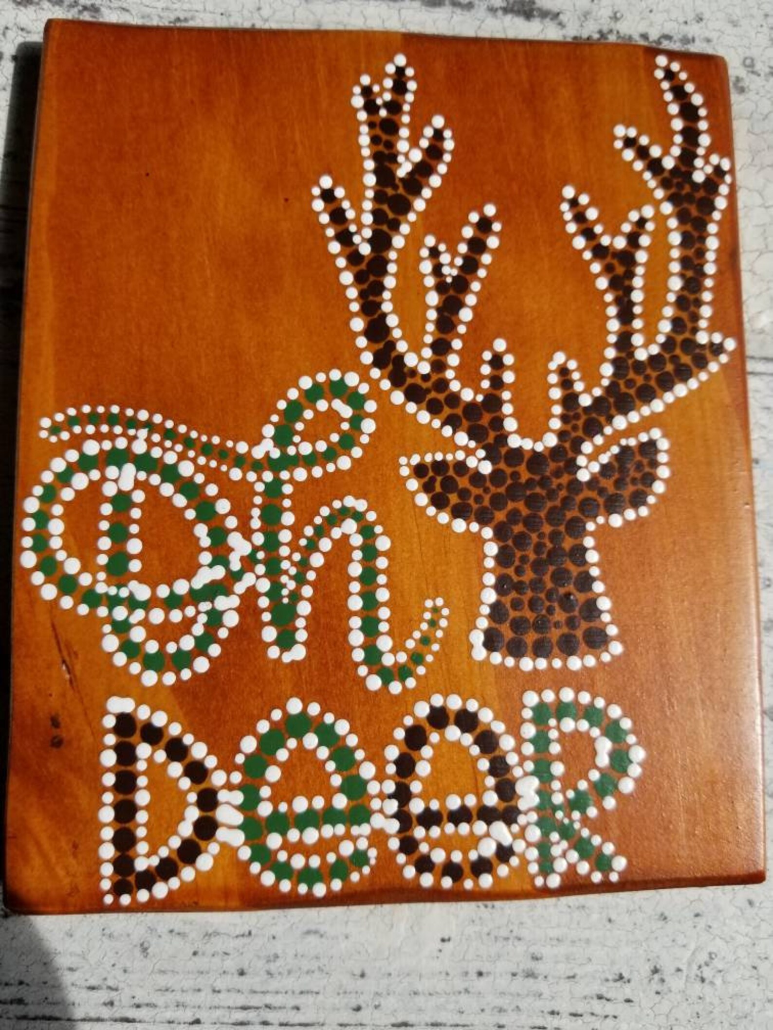 Oh Deer Dot Art Sign // Wood Dot Painting // Home Decor // Wall Art ...