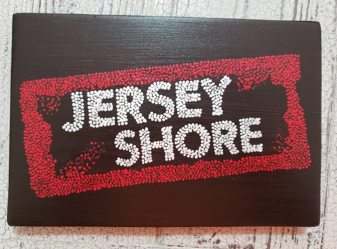 Jersey Shore Wall Decor // 9x6 Inch // Wooden Hanging Sign // Jersey ...