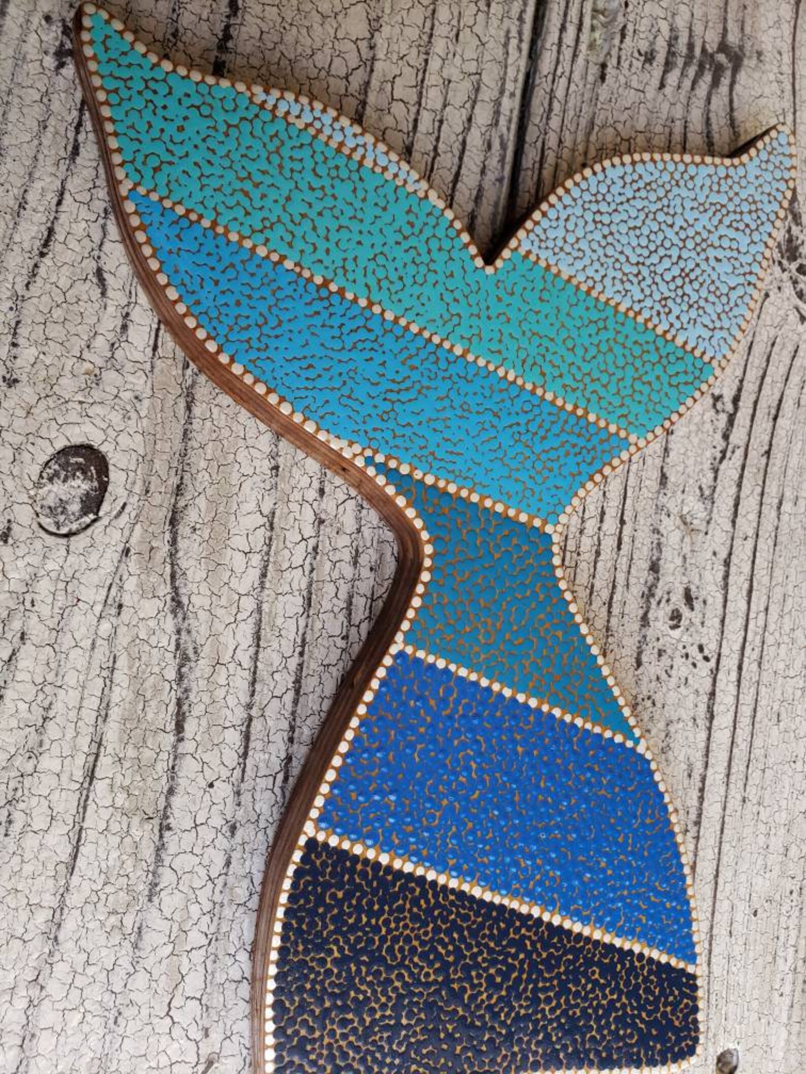 Wooden Mermaid Tail Sign // Dot Art Painting // Wood Home Decor ...
