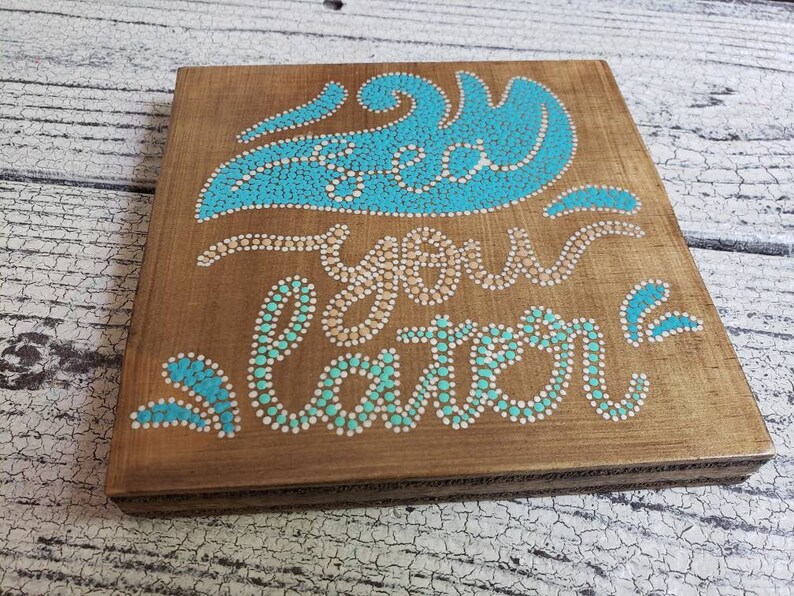 Sea You Later Wood Sign // Nautical Decor // Hanging Wall Art - Etsy