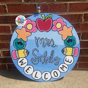 PREORDER: Friendship Bracelet Teacher Door Hanger | Personalized ...