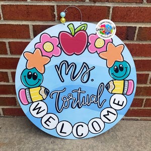 PREORDER: Friendship Bracelet Teacher Door Hanger | Personalized ...