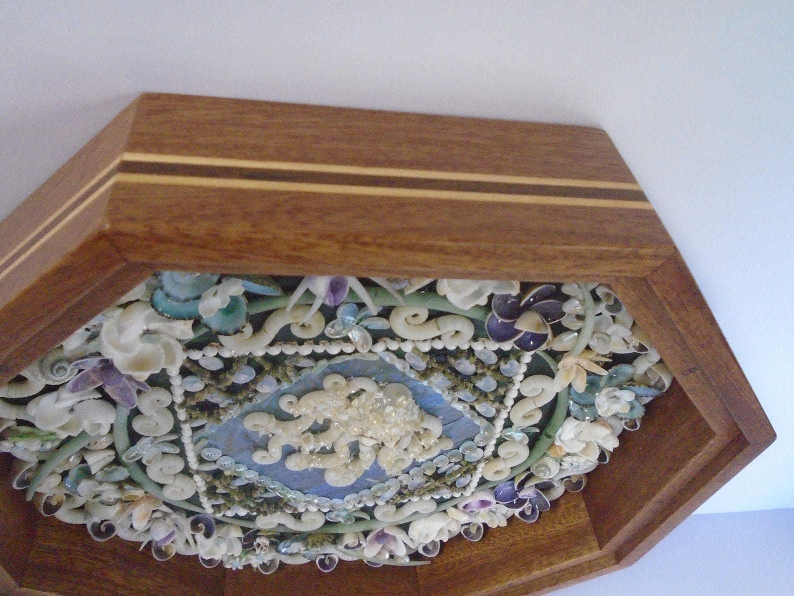 Original Handcrafted Sailor's Valentine 12" Handcrafted Inlaid Box - Etsy