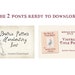 Beatrix Potter Style Font, Font Bundle, Beatrix Potter Handwriting Font ...