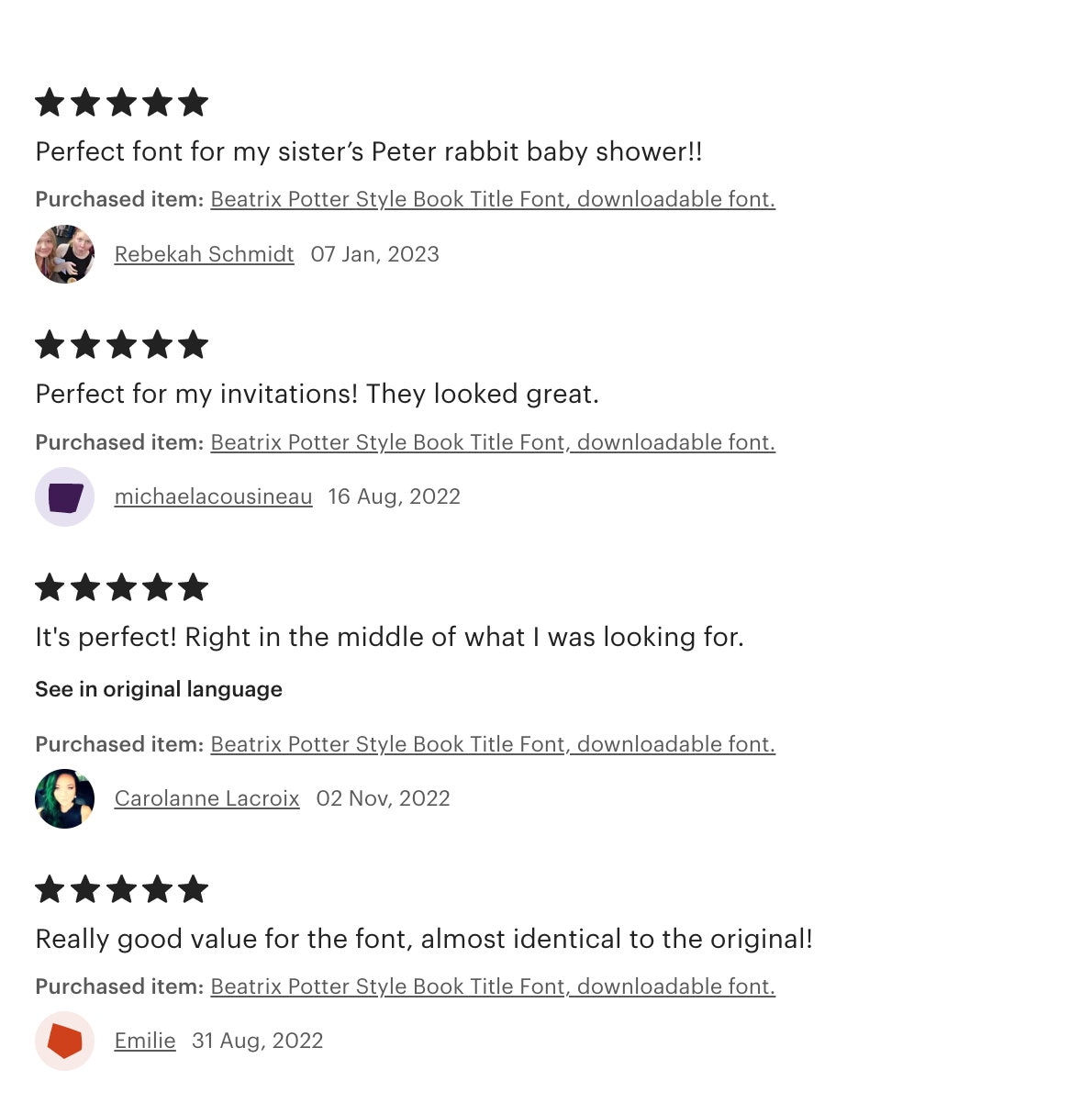 Beatrix Potter Style Book Title Font, Downloadable Font. - Etsy