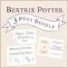 Beatrix Potter Style Font, Font Bundle, Beatrix Potter Handwriting Font ...