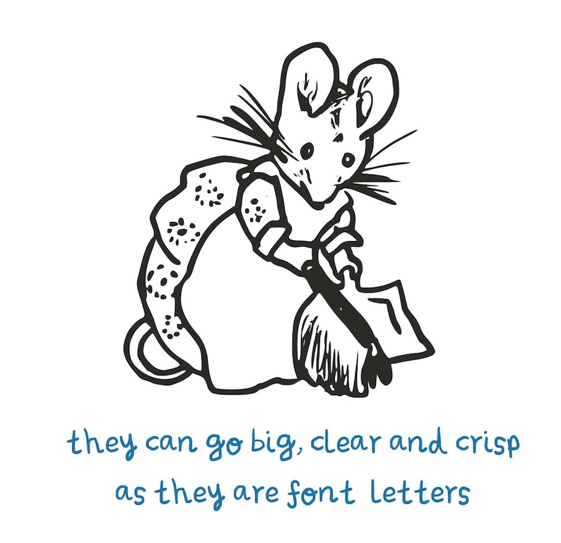 Beatrix Potter Style Font, Font Bundle, Beatrix Potter Handwriting Font ...