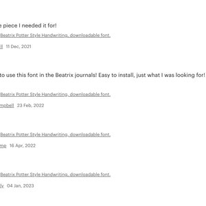 Beatrix Potter Style Font, Font Bundle, Beatrix Potter Handwriting Font ...