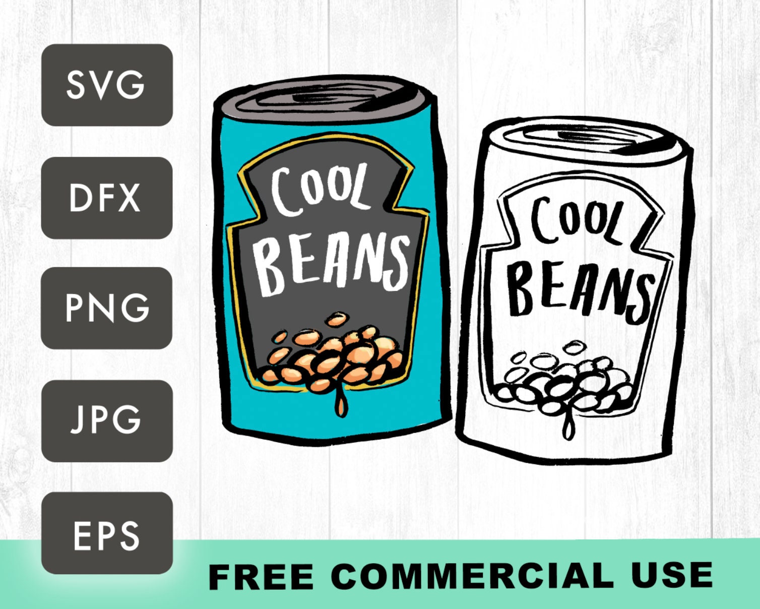 Canned Beans Clip Art