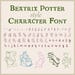 Beatrix Potter Style Font, Font Bundle, Beatrix Potter Handwriting Font ...