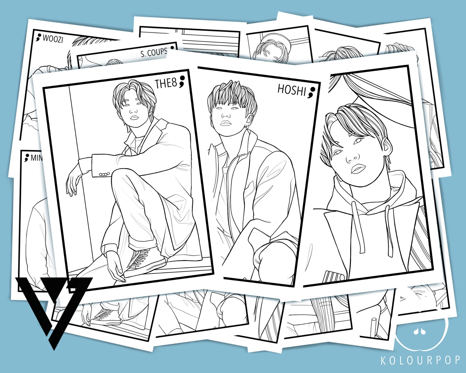 SVT SEMICOLON COLOURING Pages printable Digital Download - Etsy Ireland