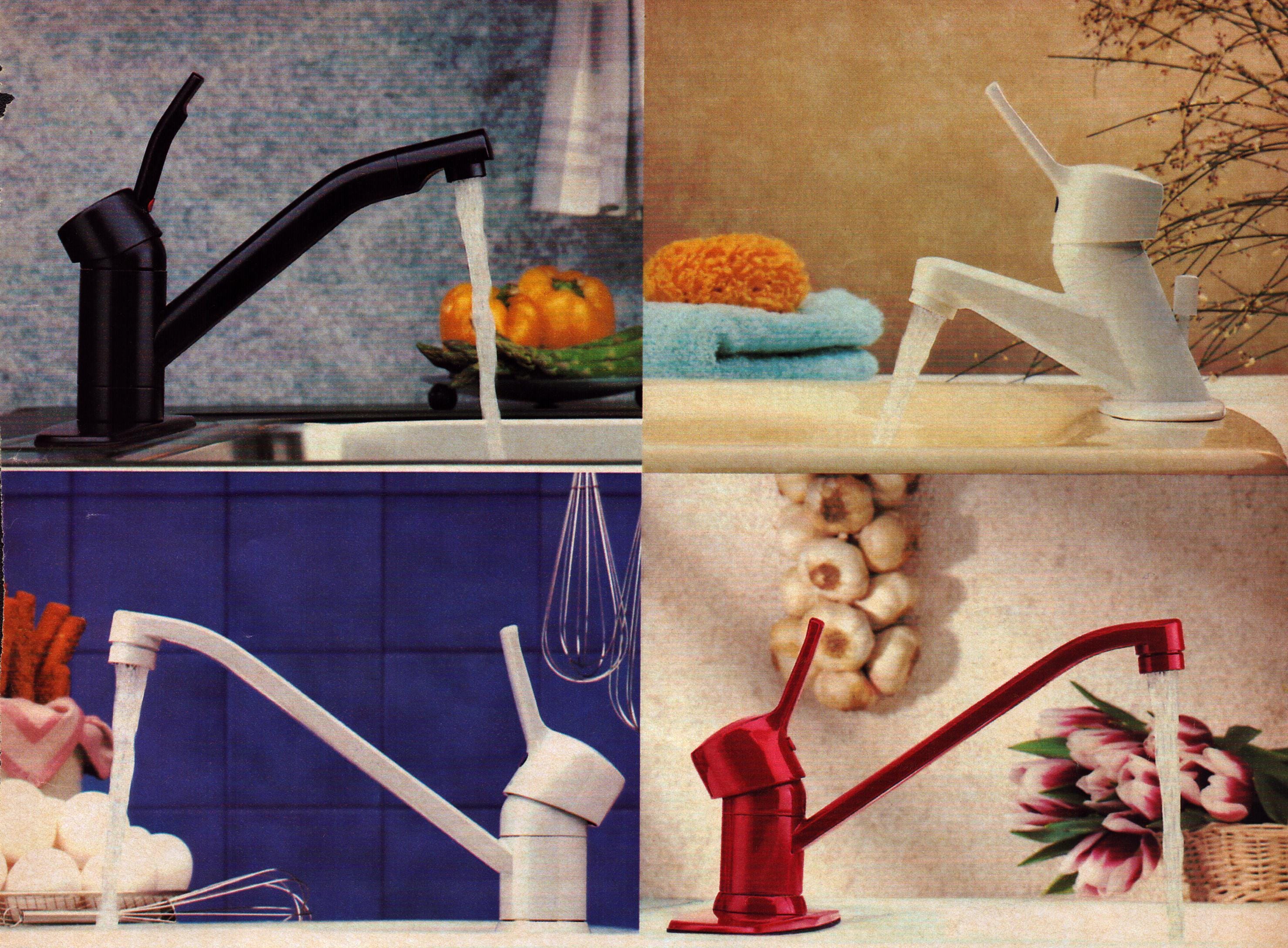 1988 Delta Color Faucets Print Ad - Mod 80s Kitchen - 80s High End Home ...