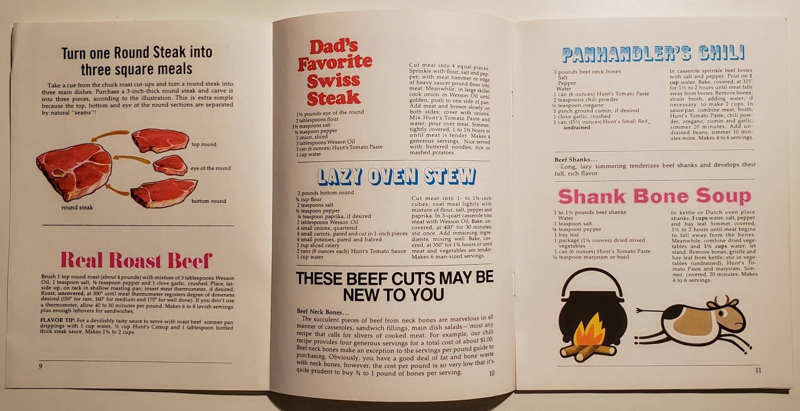 1960s 70s Hunt Wesson Guide to Low Cost Cookery Vintage Cookbook ...