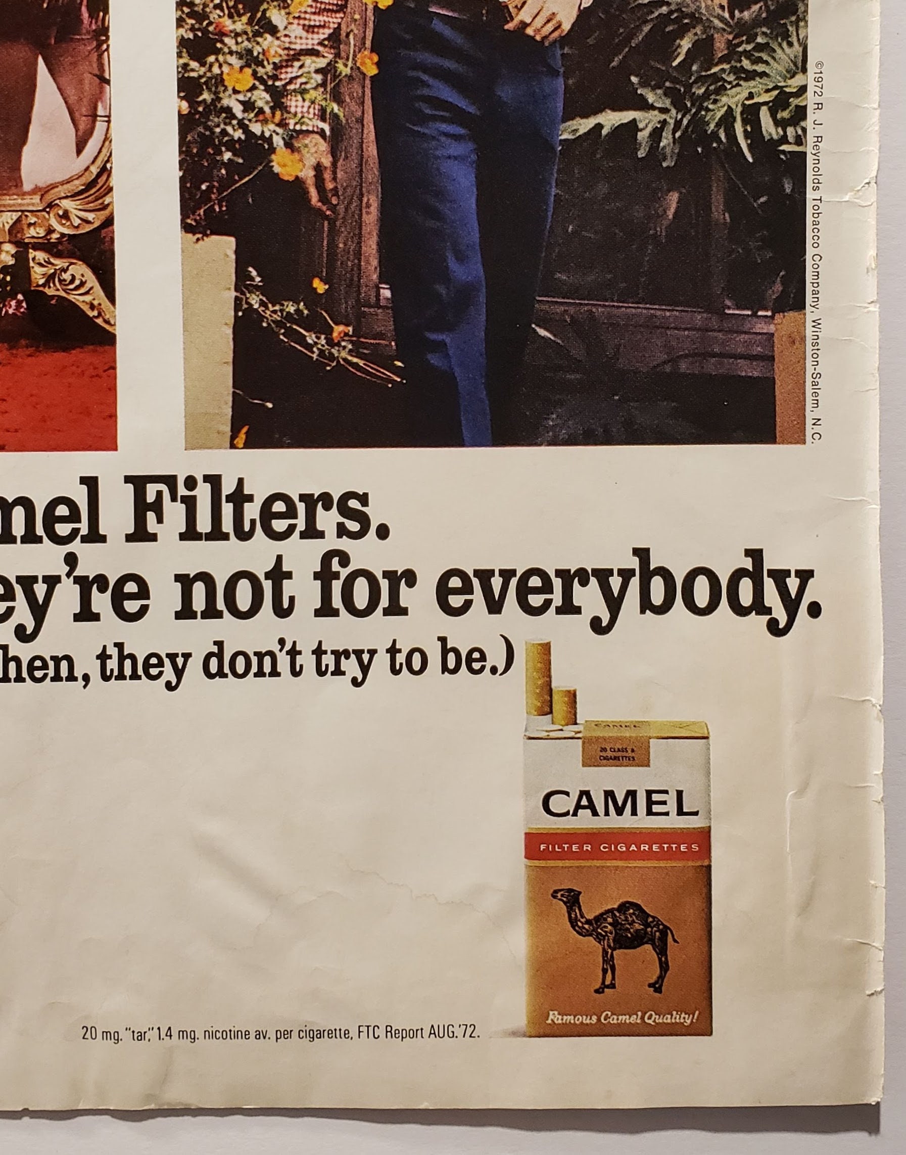 1972 Camel Filters Shorts Cigarettes Vintage Print Ad 70s - Etsy