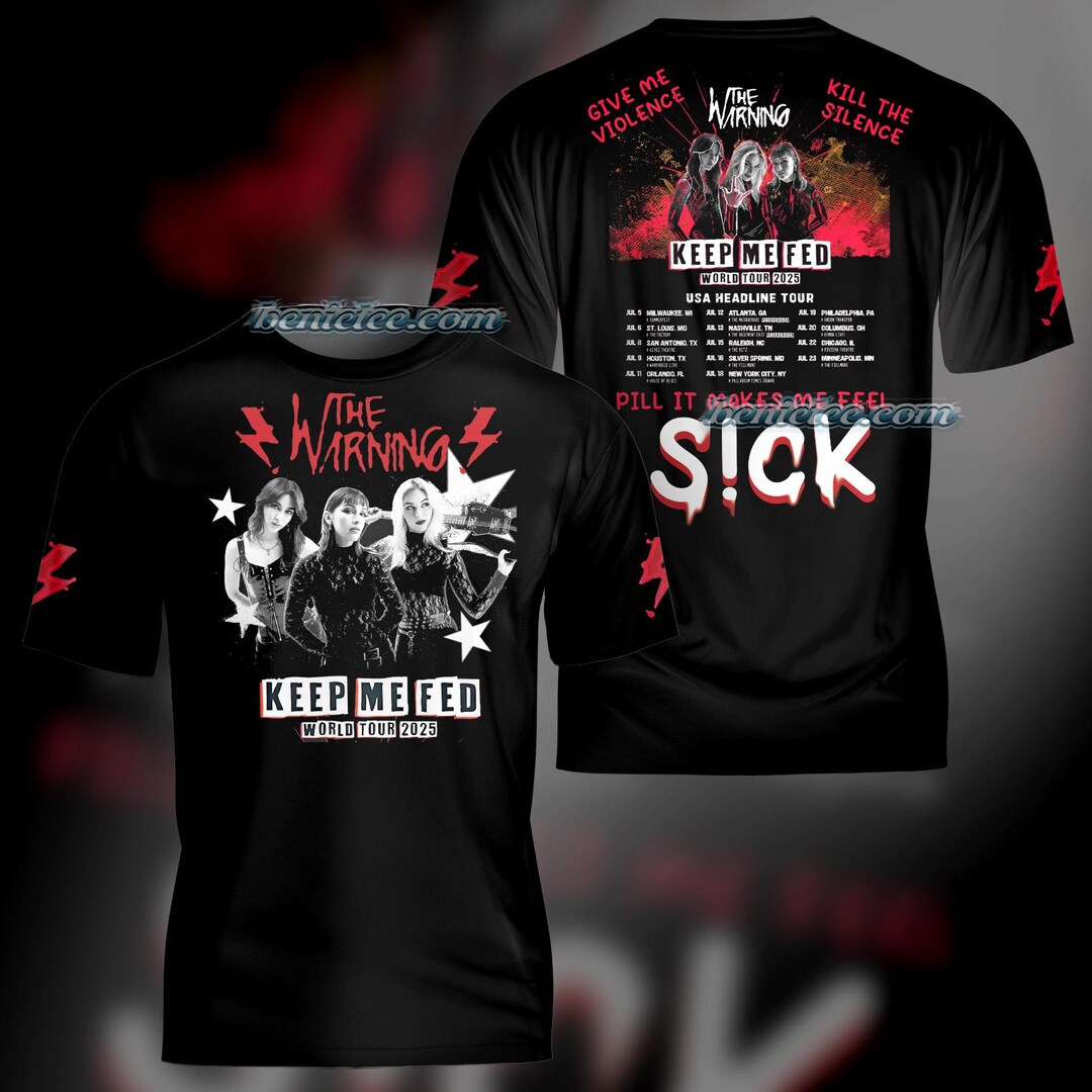 The Warning Girls Band T-shirt 3D - Etsy