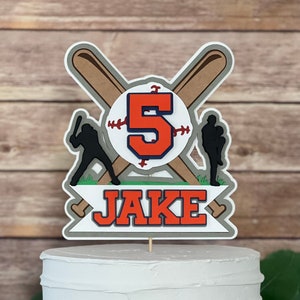 Baseball Cake Topper, Baseball Birthday, Baseball Theme Party, First ...