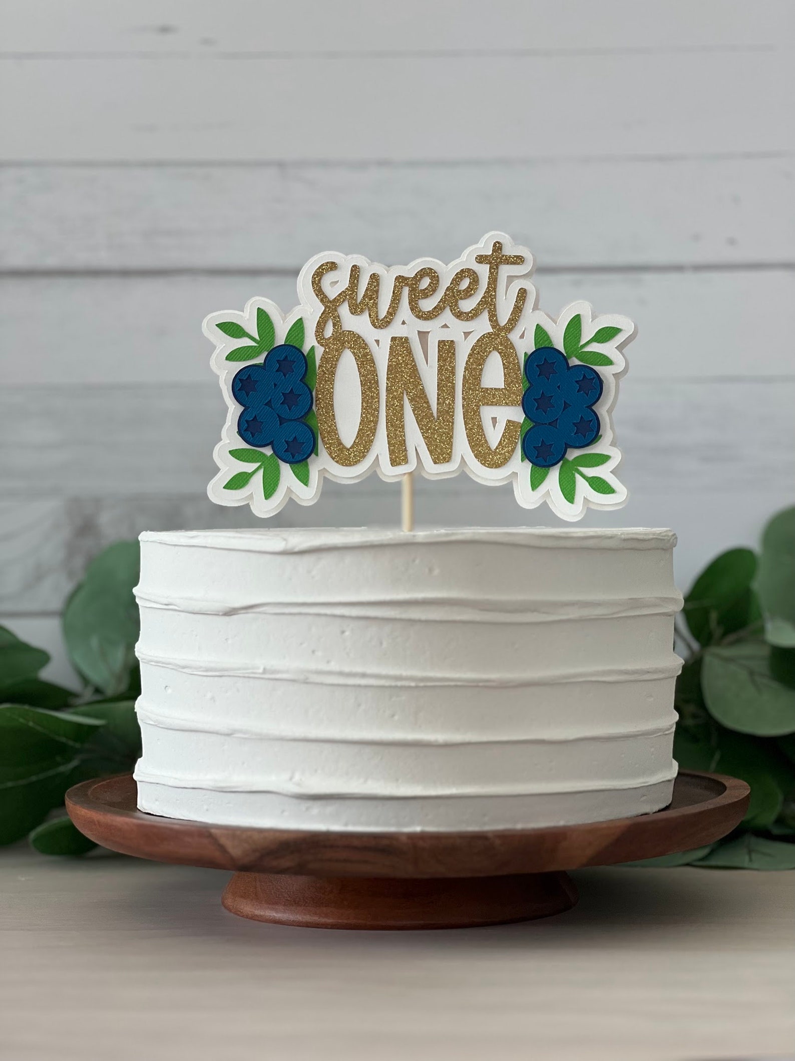 Sweet One Cake Topper, Berry Sweet One Birthday, Strawberry Cake Topper ...