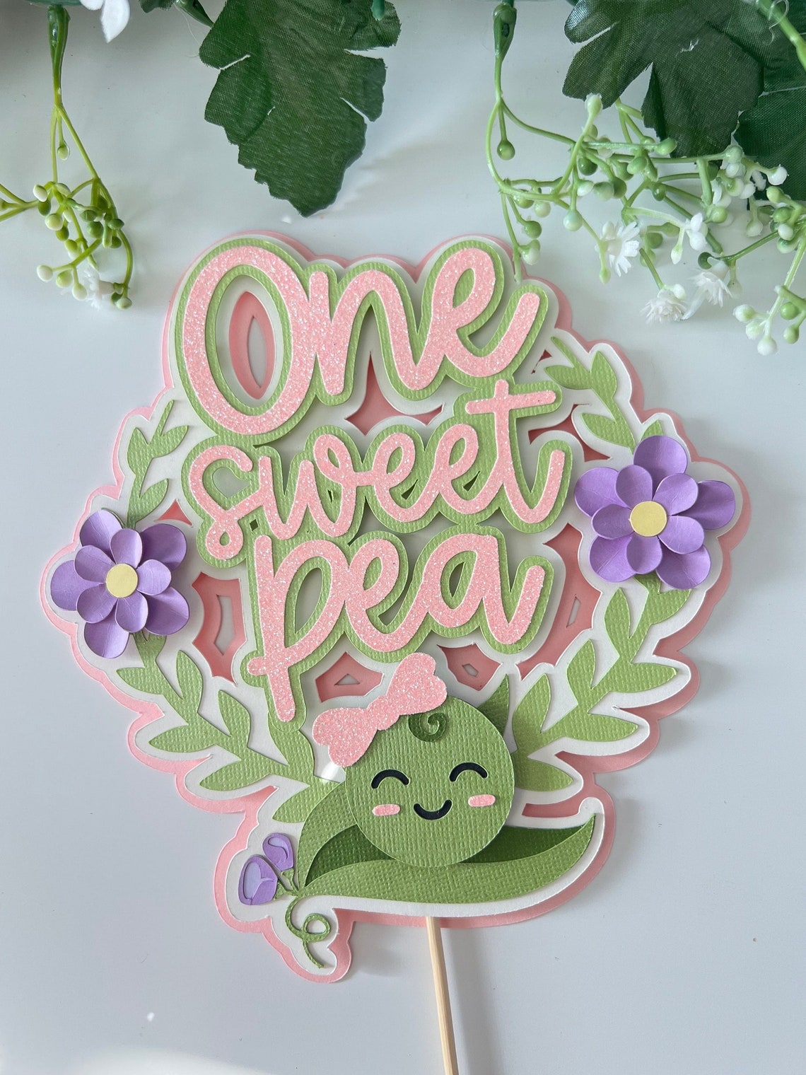 One Sweet Pea Birthday Pack, Pea Birthday, 1st Birthday Cake Topper ...