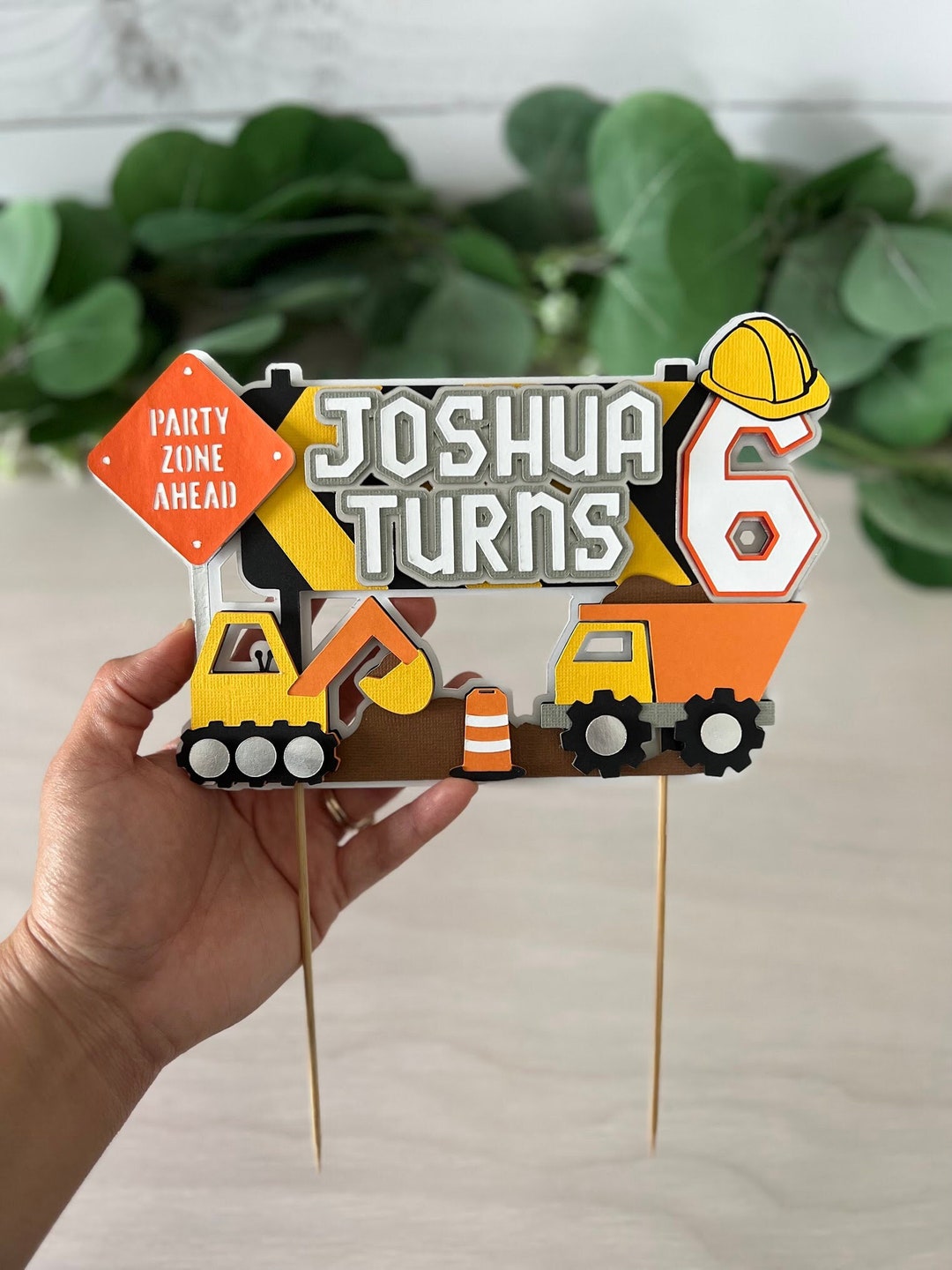 Construction Cake Topper, Dump Truck Cake Topper, Construction Truck ...