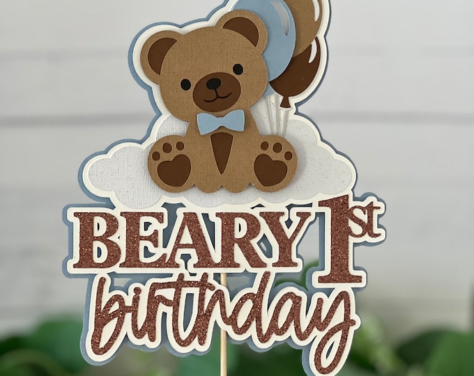 Beary First Birthday, Teddy Bear Birthday, Bear Birthday Theme, Bear ...
