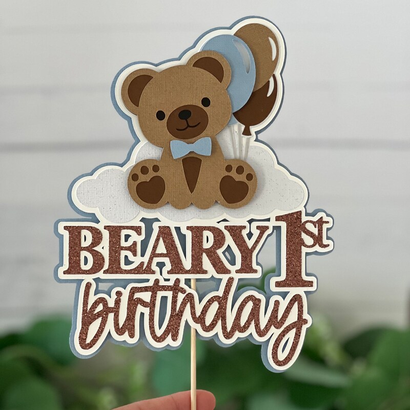 Bear Cake Topper - Etsy