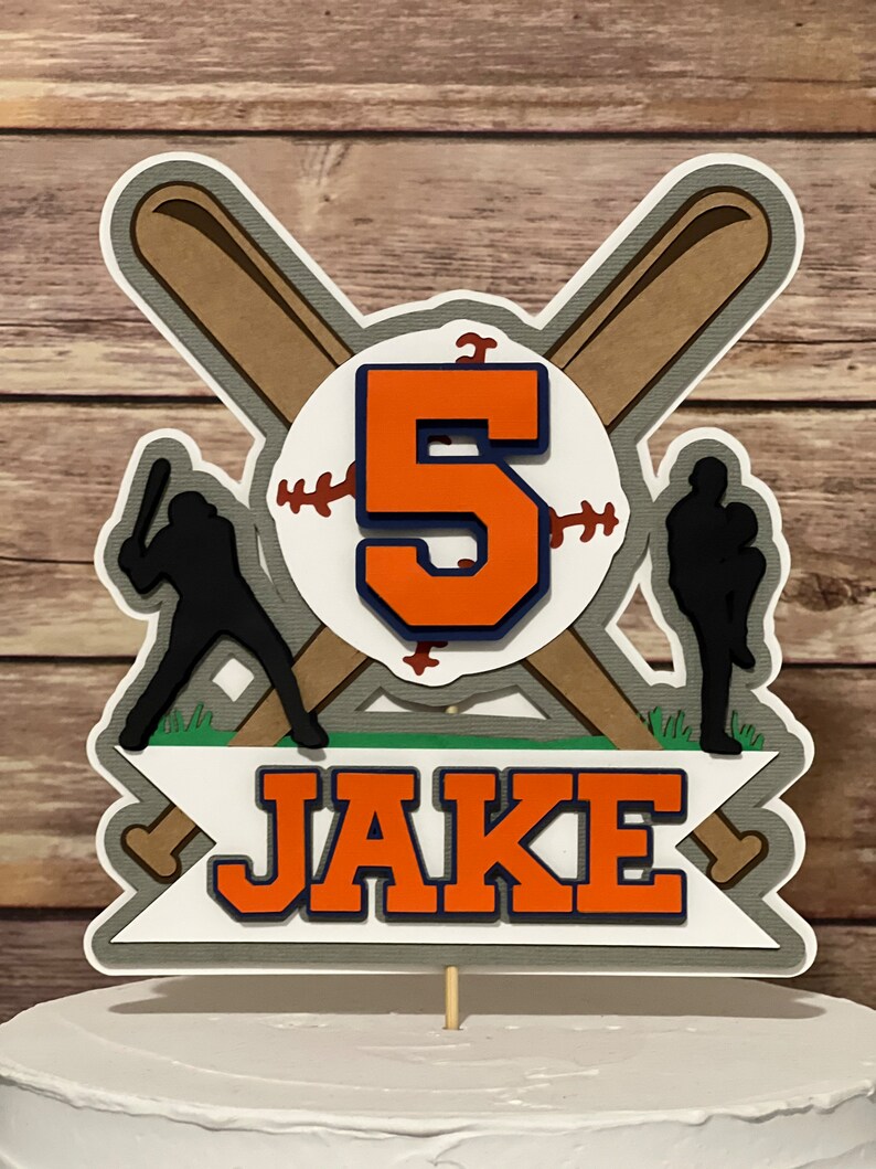 Baseball Cake Topper Baseball Birthday Baseball Theme Party - Etsy